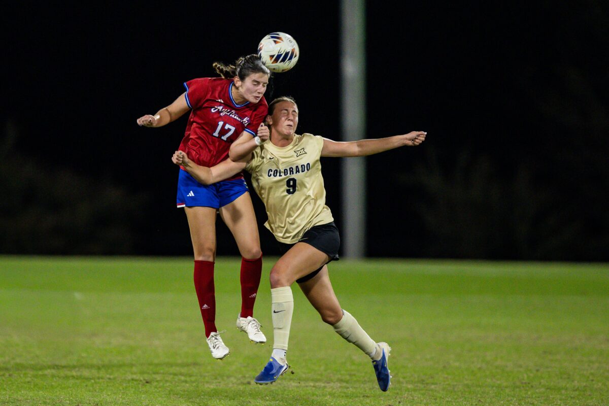 KU soccer rallies to beat Colorado 2-1, advance to Big 12 tournament ...
